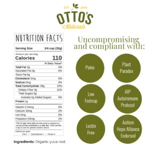 Otto's Naturals Cassava Flour, Gluten Free and Grain-Free Flour For Baking, Certified Paleo & Non-GMO Verified, Made From 100% Yuca Root, All-Purpose Wheat Flour Substitute, 2 lb Bag