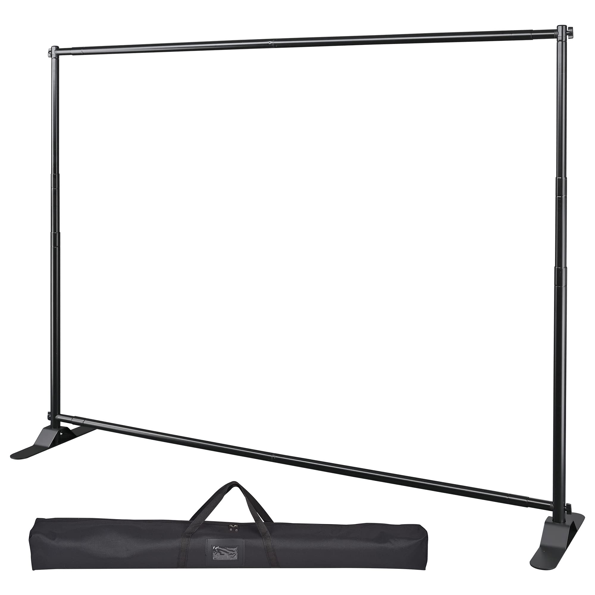 WinSpin 8x10' Backdrop Stand for Parties Wedding Birthday Events Photography Photo Booth Step and Repeat Adjustable Heavy Duty Backdrop Stand with Carrying Bag