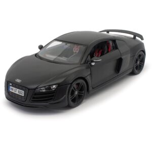 maisto audi r8 gt matte black 1:18 scale car special edition