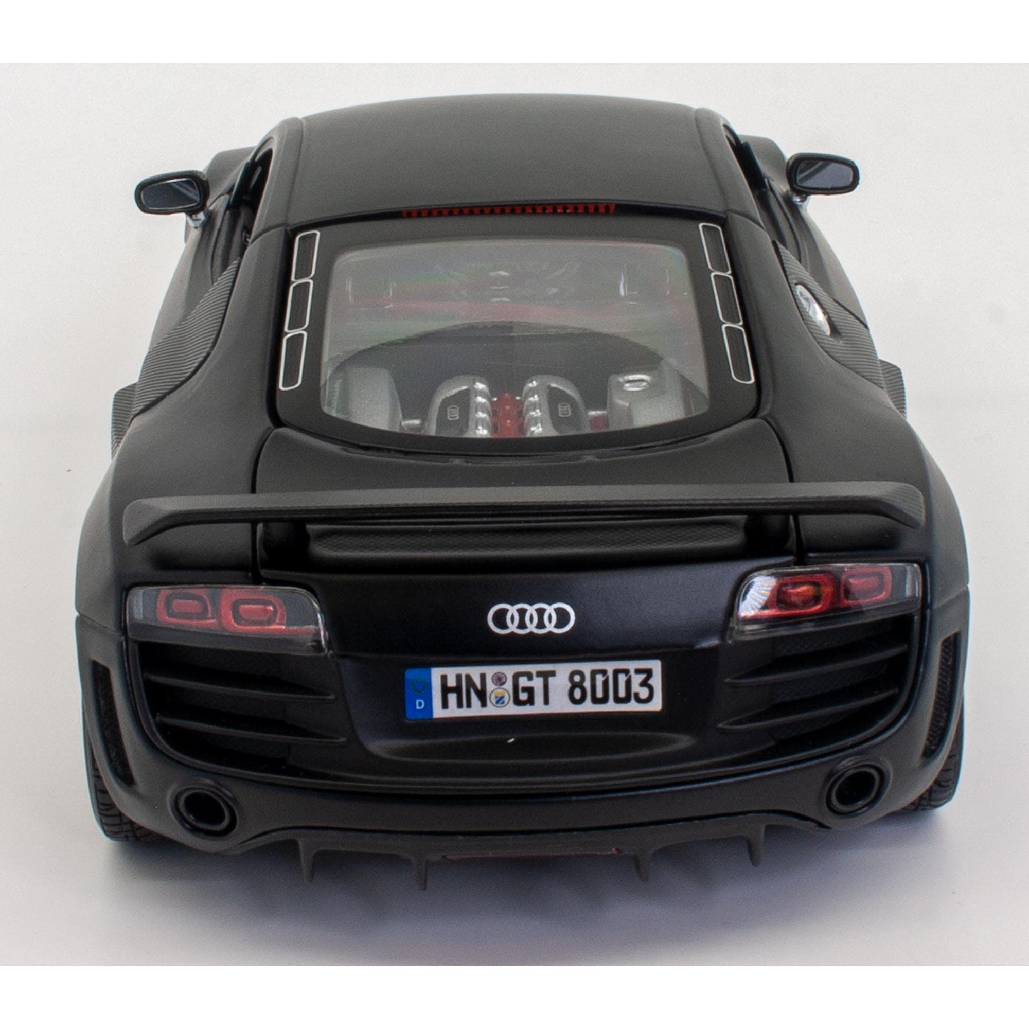 Maisto Audi R8 GT Matte Black 1:18 Scale Car Special Edition