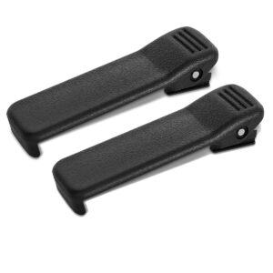 abcgoodefg belt clip for motorola pmnn4251 nntn4497 nntn4970 cp200d cp200 cp180 cp150 cp140 cp360 cp380 gp3688 ep450 pr400 two way radios (2 pack)