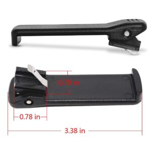 abcGoodefg Belt Clip for Motorola PMNN4251 NNTN4497 NNTN4970 CP200D CP200 CP180 CP150 CP140 CP360 CP380 GP3688 EP450 PR400 Two Way Radios (2 Pack)