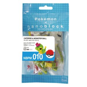 nanoblock - Pokemon - Caterpie & Poke Ball, Pokemon Series Building Kit