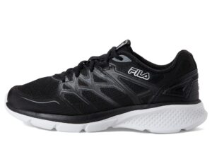 fila memory wanderun black/castlerock/white 10 b (m)