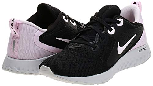 Nike Womens Legend React Running Trainers AA1626 Sneakers Shoes (UK 3.5 US 6 EU 36.5, Black Pink Grey 007)