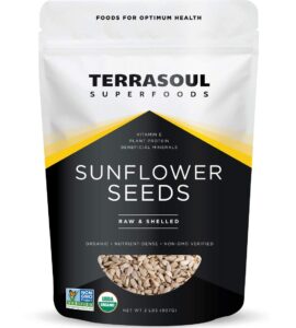 terrasoul superfoods organic hulled sunflower seeds, 2 pounds