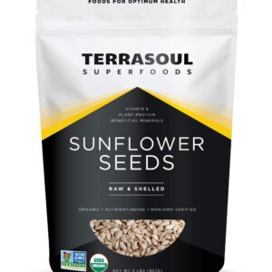 Terrasoul Superfoods Organic Hulled Sunflower Seeds, 2 Pounds