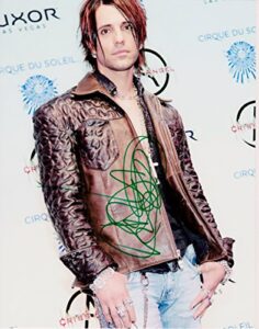 kirkland criss angel, magician, 8 x 10 photo display autograph on glossy photo paper