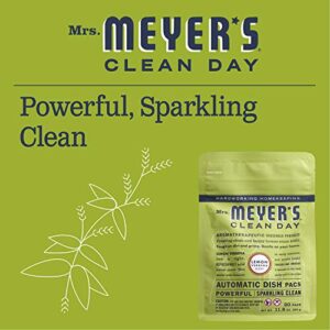 MRS. MEYER'S CLEAN DAY Automatic Dishwasher Pods, Lemon Verbena, 20 Count