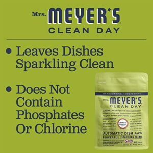 MRS. MEYER'S CLEAN DAY Automatic Dishwasher Pods, Lemon Verbena, 20 Count