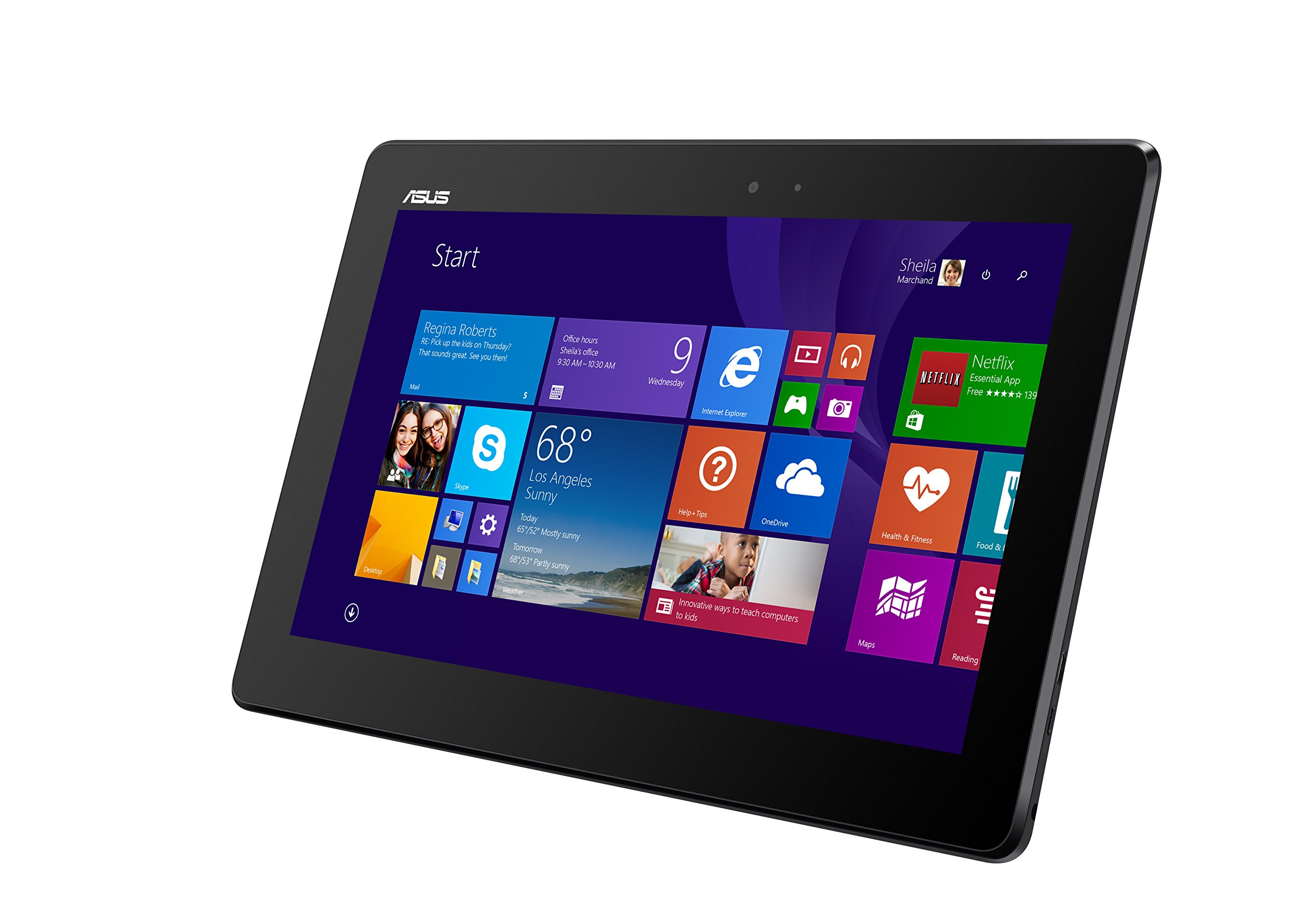 ASUS T100TAF-C1-GR Laptop (Windows 8.1, Intel Bay Trail-T Z3735F 1.33GH, 10.1" LED-lit Screen, Storage: 64 GB, RAM: 2 GB) Grey