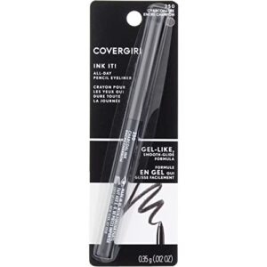 covergirl ink it! by perfect point plus eyeliner, charcoal ink [250] 0.06 oz (pack of 2)