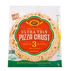 Golden Home Bakery Products Ultra Thin Pizza Crust, 12" (3 Pack)