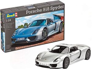 revell of germany 07026 porsche 918 spyder model kit, 19.4 cm length, various