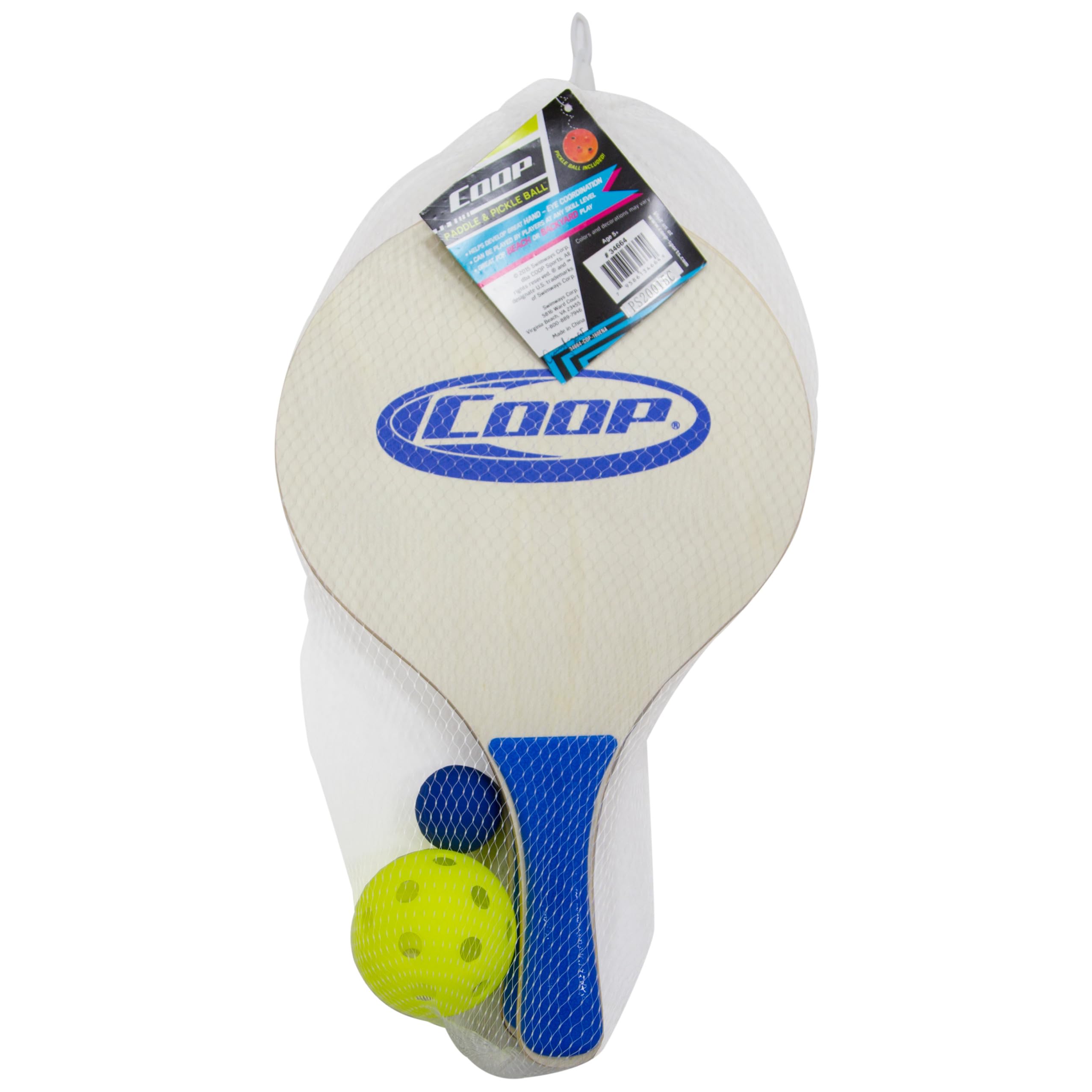 Coop by SwimWays Paddle and Pickle Ball, Styles and Colors May Vary