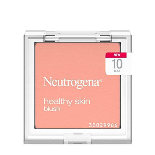 Neutrogena Healthy Skin Powder Blush Makeup Palette, Illuminating Pigmented Blush with Vitamin C and Botanical Conditioners for Blendable, Buildable Application, 10 Rosy,.19 oz