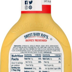 Sweet Baby Ray's Dipping Sauce, Honey Mustard (14 Ounce (Pack of 6))