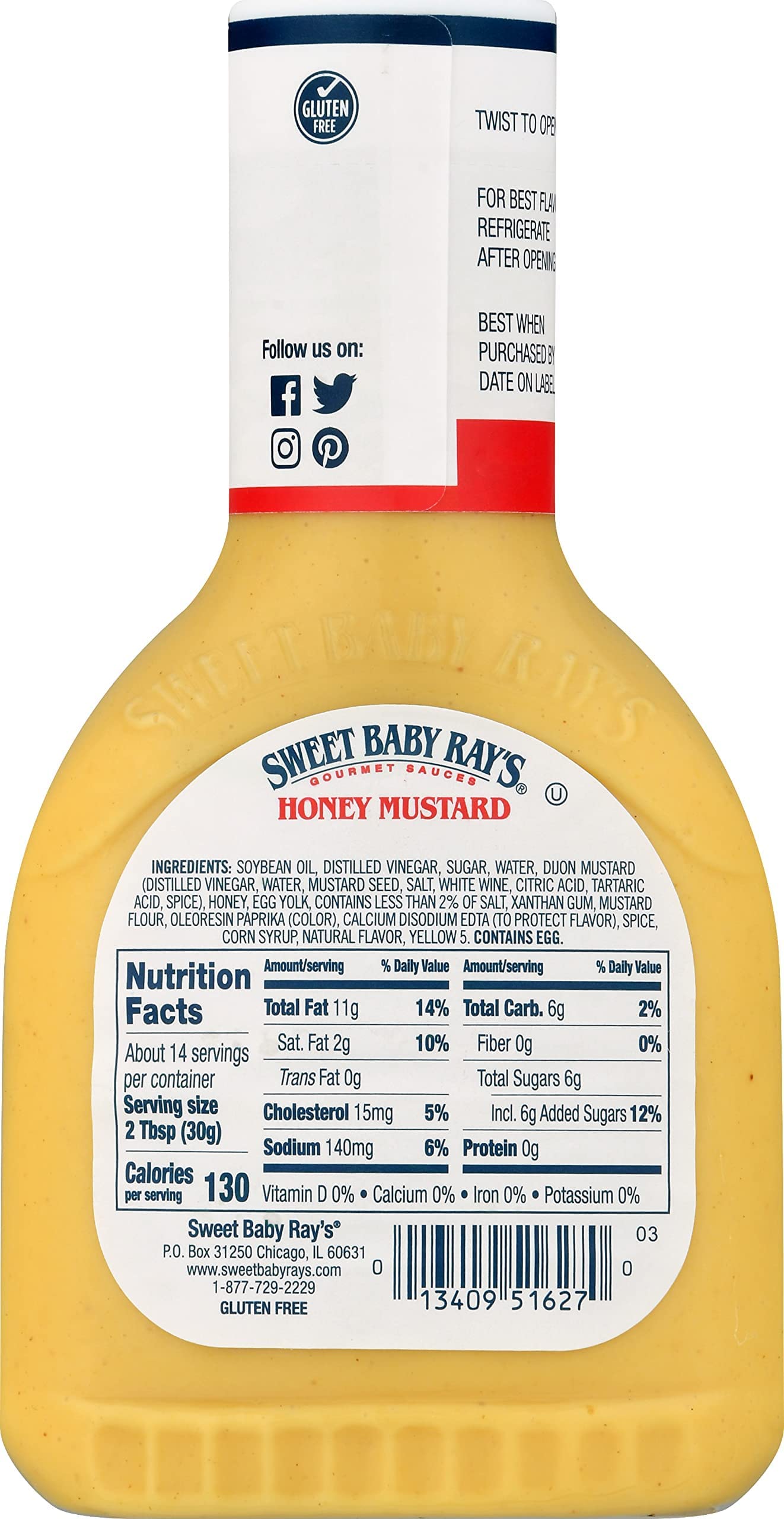 Sweet Baby Ray's Dipping Sauce, Honey Mustard (14 Ounce (Pack of 6))