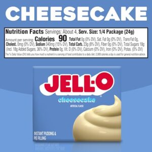 Jell-O Cheesecake Instant Pudding & Pie Filling Mix (3.4 oz Box)