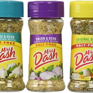 Mrs. Dash Combo All Natural Seasoning Blends 2.5 oz; Original,Onion&Herb,Garlic&Herb by Mrs. Dash