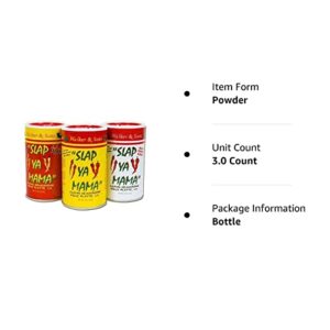 Walker & Sons Slap Ya Mama Cajun Seasoning Bundle - 3 Items (Original, Hot and White Pepper Blend) by Slap Ya Mama