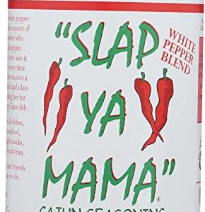 Walker & Sons Slap Ya Mama Cajun Seasoning Bundle - 3 Items (Original, Hot and White Pepper Blend) by Slap Ya Mama