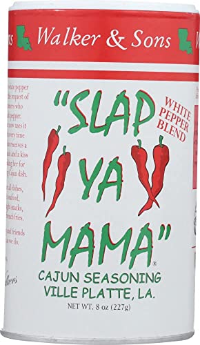 Walker & Sons Slap Ya Mama Cajun Seasoning Bundle - 3 Items (Original, Hot and White Pepper Blend) by Slap Ya Mama