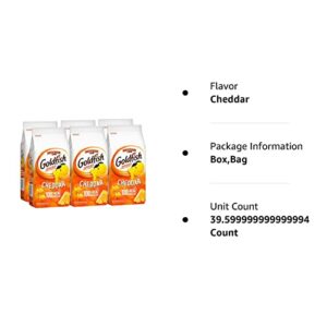 Goldfish Cheddar Crackers, Snack Crackers, 6.6 oz. bag, 6 CT box