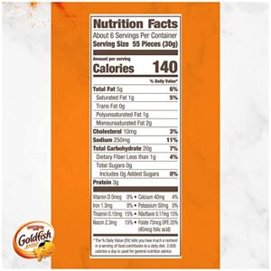 Goldfish Cheddar Crackers, Snack Crackers, 6.6 oz. bag, 6 CT box