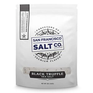 5 oz. resealable pouch - authentic italian black truffle salt by san francisco salt company