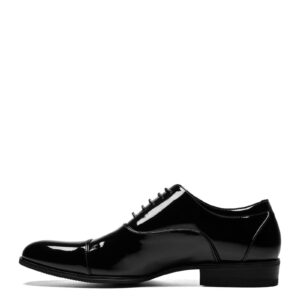 stacy adams men's, gala oxford black patent