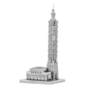 fascinations metal earth premium series taipei 101 3d metal model kit