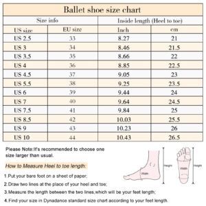 Ballet Shoes for Women Girls, Women's Ballet Slipper Dance Shoes Canvas Ballet Shoes Yoga Shoes Light Pink