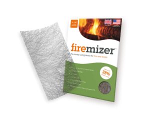 firemizer firewood saving fireplace and wood stove device, minimizes creosote, maximizes heat conduction