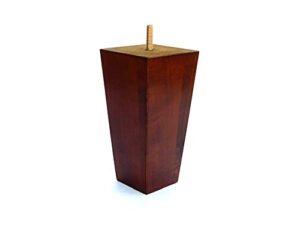 6" pyramid style wood furniture leg (set of 4)