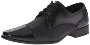 calvin klein men's bram oxford, black diamond leather, 9.5