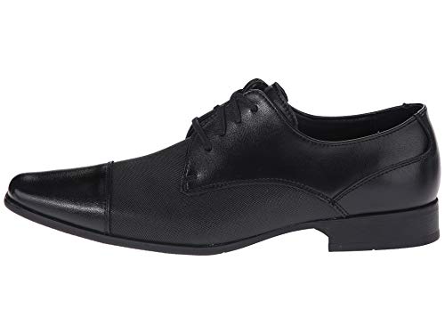 Calvin Klein Men's Bram Oxford, Black Diamond Leather, 9.5