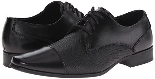 Calvin Klein Men's Bram Oxford, Black Diamond Leather, 9.5