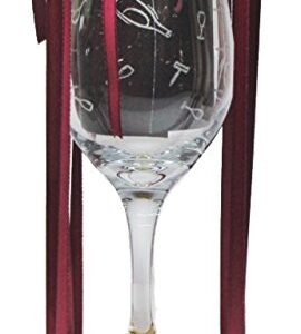 Orange Kat Mommy's Sippy Cup Stemmed Wine Glass with Charm and Presentation Packaging