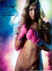 kirkland signature ronda rousey 8 x 10 photo autograph on glossy photo paper