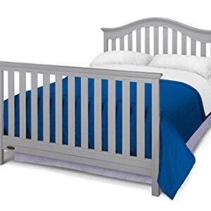 StorkCraft Graco Bryson 4-in-1 Convertible Crib,Pebble Gray,Easily Converts to Toddler Bed Day Bed or Full Bed,Three Position Adjustable Height Mattress,Some Assembly Required (Mattress Not Included)