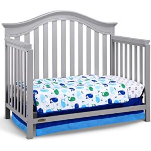 StorkCraft Graco Bryson 4-in-1 Convertible Crib,Pebble Gray,Easily Converts to Toddler Bed Day Bed or Full Bed,Three Position Adjustable Height Mattress,Some Assembly Required (Mattress Not Included)