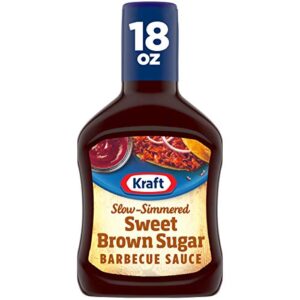 kraft sweet brown sugar slow-simmered barbecue sauce, 18 oz bottle