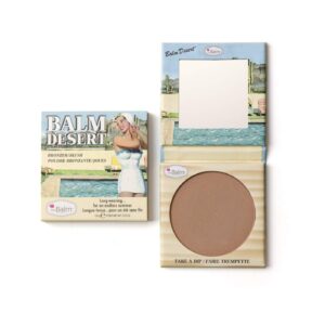 thebalm desert long-lasting bronzer/blush, natural glow, fade-resistant