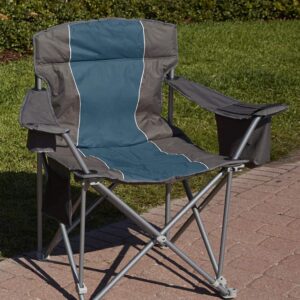 LivingXL 1,000-lb. Capacity Heavy-Duty Portable Chair Blue 1,000 lb