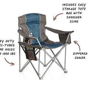 LivingXL 1,000-lb. Capacity Heavy-Duty Portable Chair Blue 1,000 lb