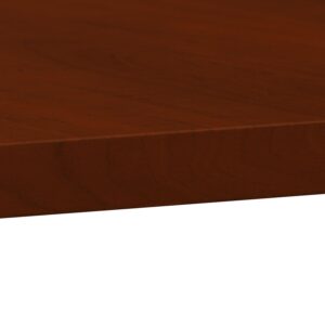 Bush Business Furniture Round Conference Table with Wood Base, Circular Meeting Room Desk for 4 Users, 42W, Hansen Cherry