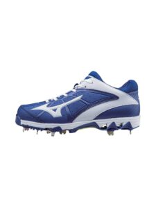 mizuno women's 9 spike swift 4 black-w, royal/white, 12 m us