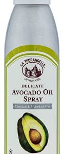 La Tourangelle, Avocado Oil Spray, All-Natural Handcrafted from Premium Avocados, Great for Cooking, Butter Substitute, and Skin and Hair Care, Spray Cooking and Grilling Oil, 5 fl oz