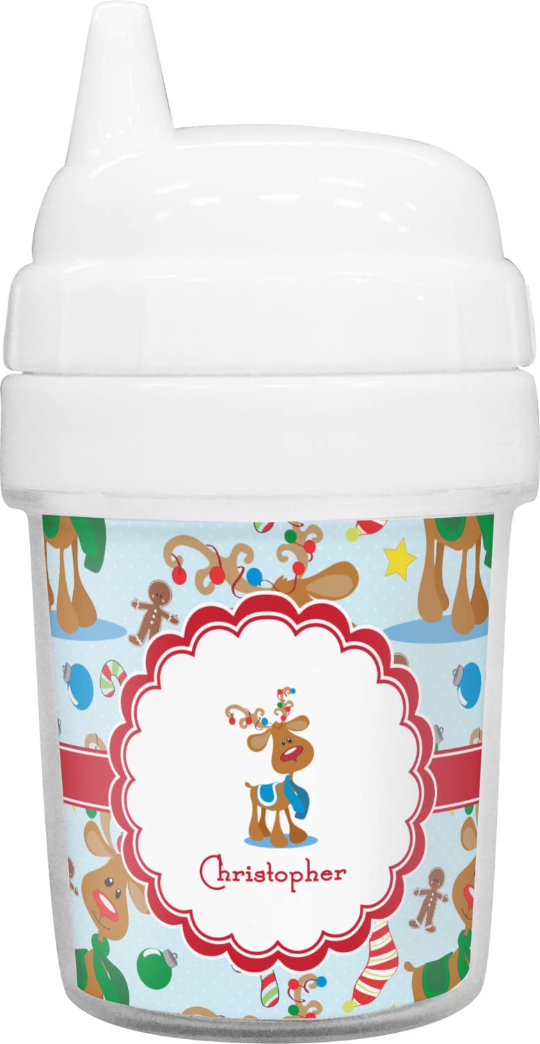 Personalized Reindeer Baby Sippy Cup